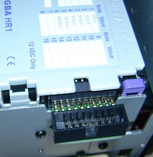 GBA bill validator to NV10 bill validator adapter